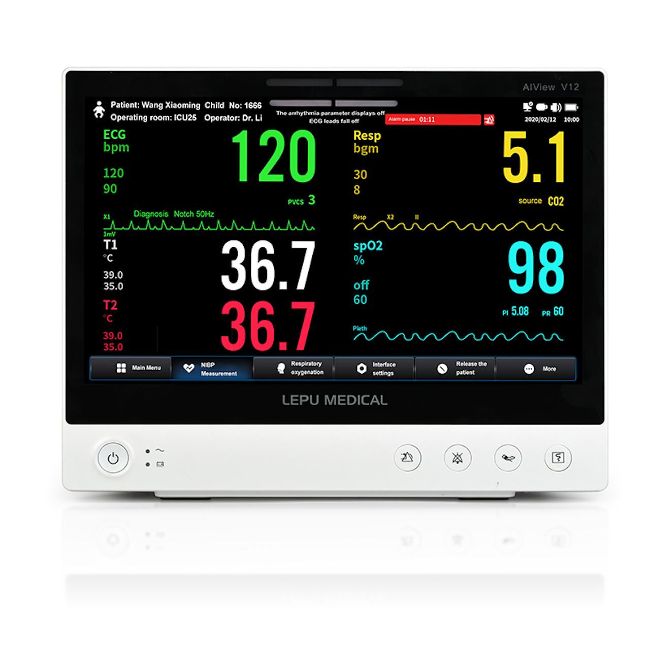 AIView V12 Patient Monitor | Diamedica